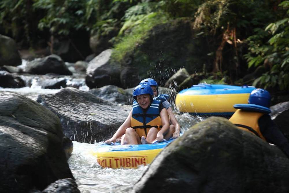 Bali Trekking Sunrise and Pakerisan River Tubing Tour
